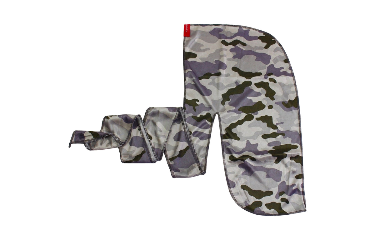 Grey Camo Silky Durag | Premium Camo Durags – Wave God Durags