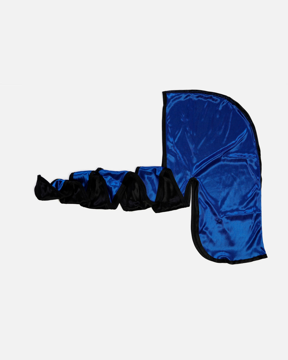 Black and Blue Two Tone Silky Durag – Wave God Durags