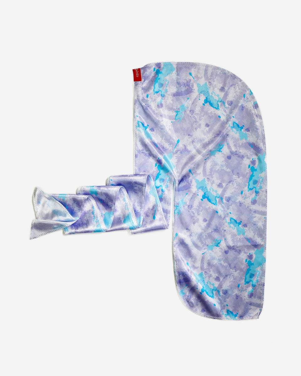 Lavender Watercolor Silky Durag – Wave God Durags